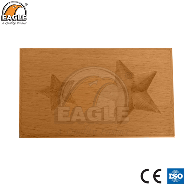 Wood Dapping Block (Double Sided) - Star Shape - Eagle Exports
